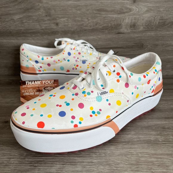 Vans | Shoes | Vans Era Stacked Uv Ink Floral True White Platform Shoes ...